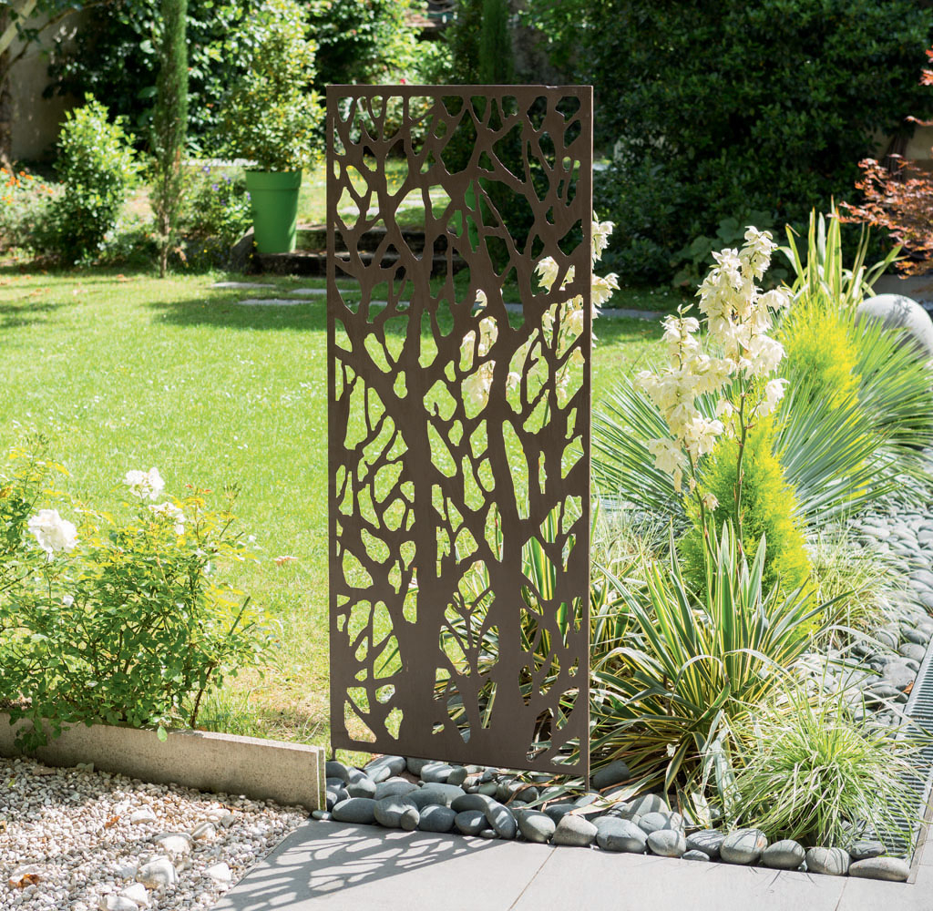 Decorative Trellis in Metal - Forest - 0,6 x 1,5 m : buy Decorative ...